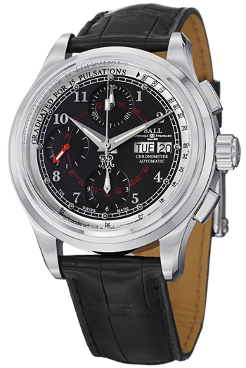 Ball Trainmaster Pulsemeter Chronometer Mens Watch Model CM1010D-LCJ-BK ...