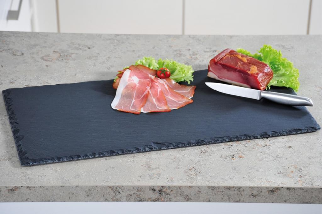 Kesper Slate plate Granite Black Rectangular 60 x 30 cm | Dishes and ...