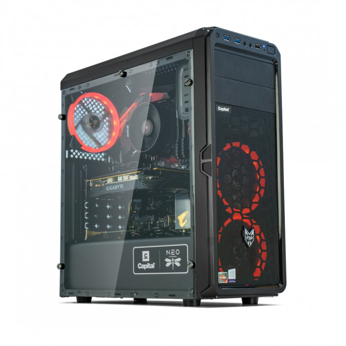 Capital NEO X Tron i3-10100F/ 16GB/ GTX1650/ 500GB/ 450W/ WF/ BT ...