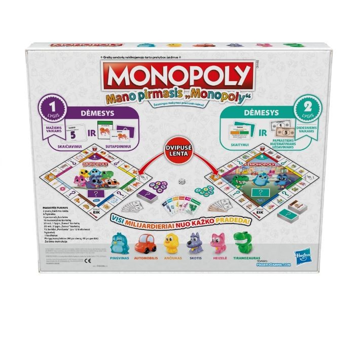 Hasbro Mano pirmasis Monopolis (LT) | Board games | Game consoles and ...
